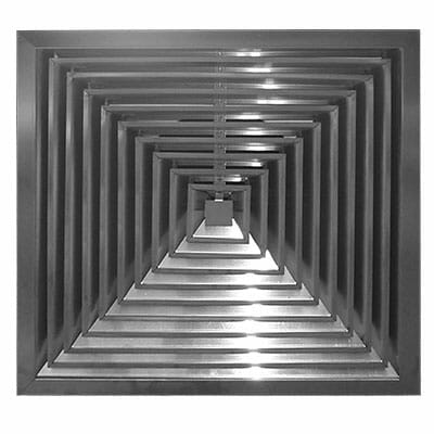 SSLFHFD-CLCD - Louvered Face HEPA Filter Diffuser - AJ Manufacturing