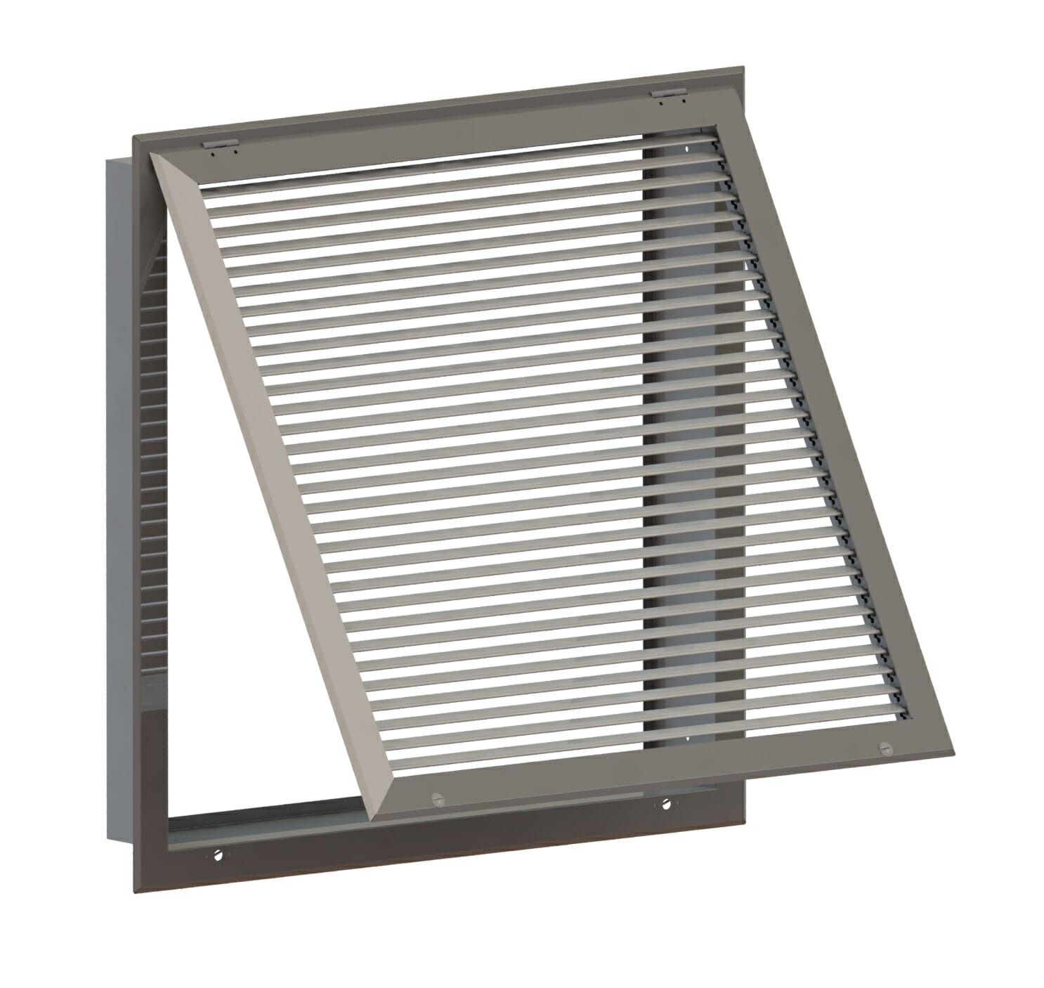 Single Deflection Hinged Filter Grille – 0° or 45°
