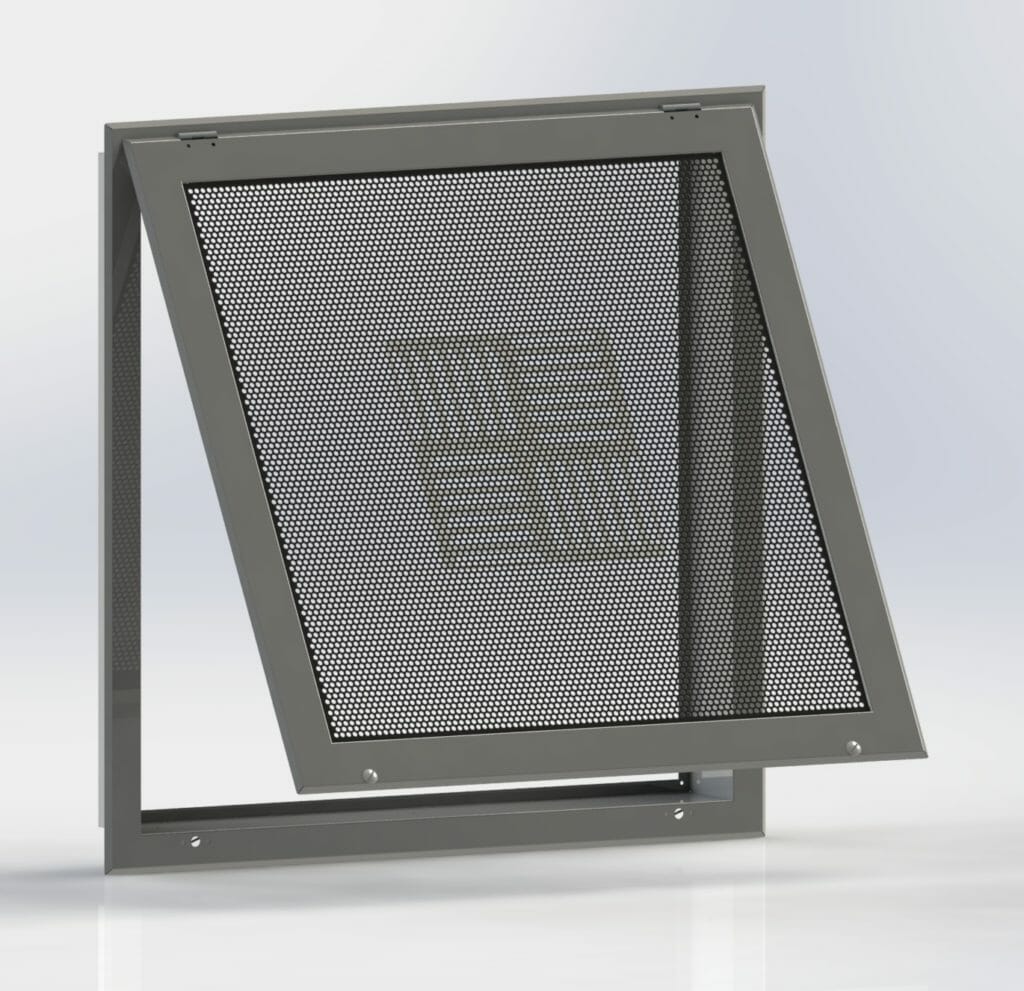 SSHFG PERF — Perforated Hinged Filter Grille - AJ Manufacturing